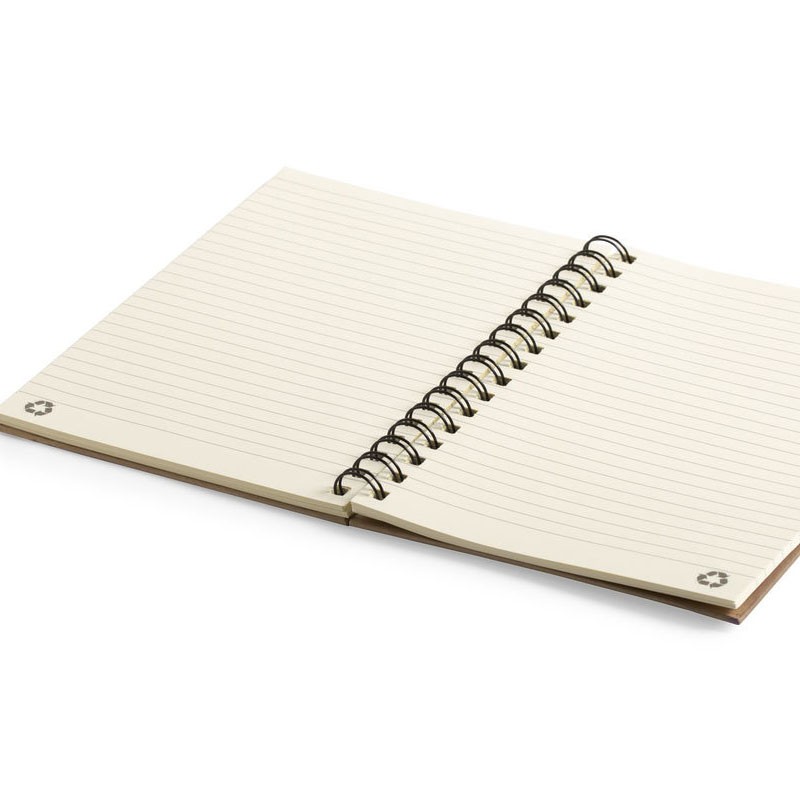 Libreta clásica y funcional cartón reciclado A5 | be green